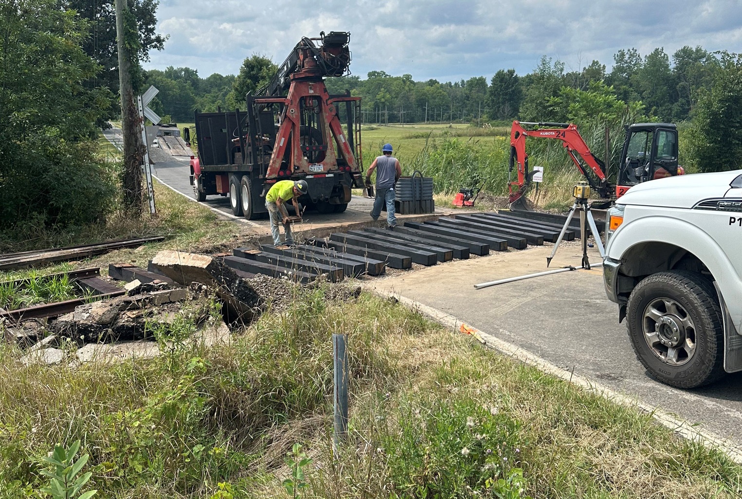 Railroad Track Crossing Relocated for Improved Safety - Amtrac Ohio LLC